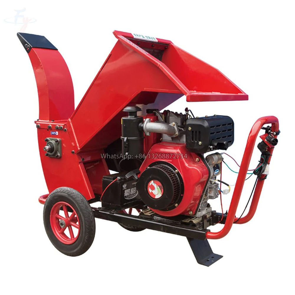 Powerful 15HP Diesel Wood Chipper: Engineered for Efficient Branch Shr ...