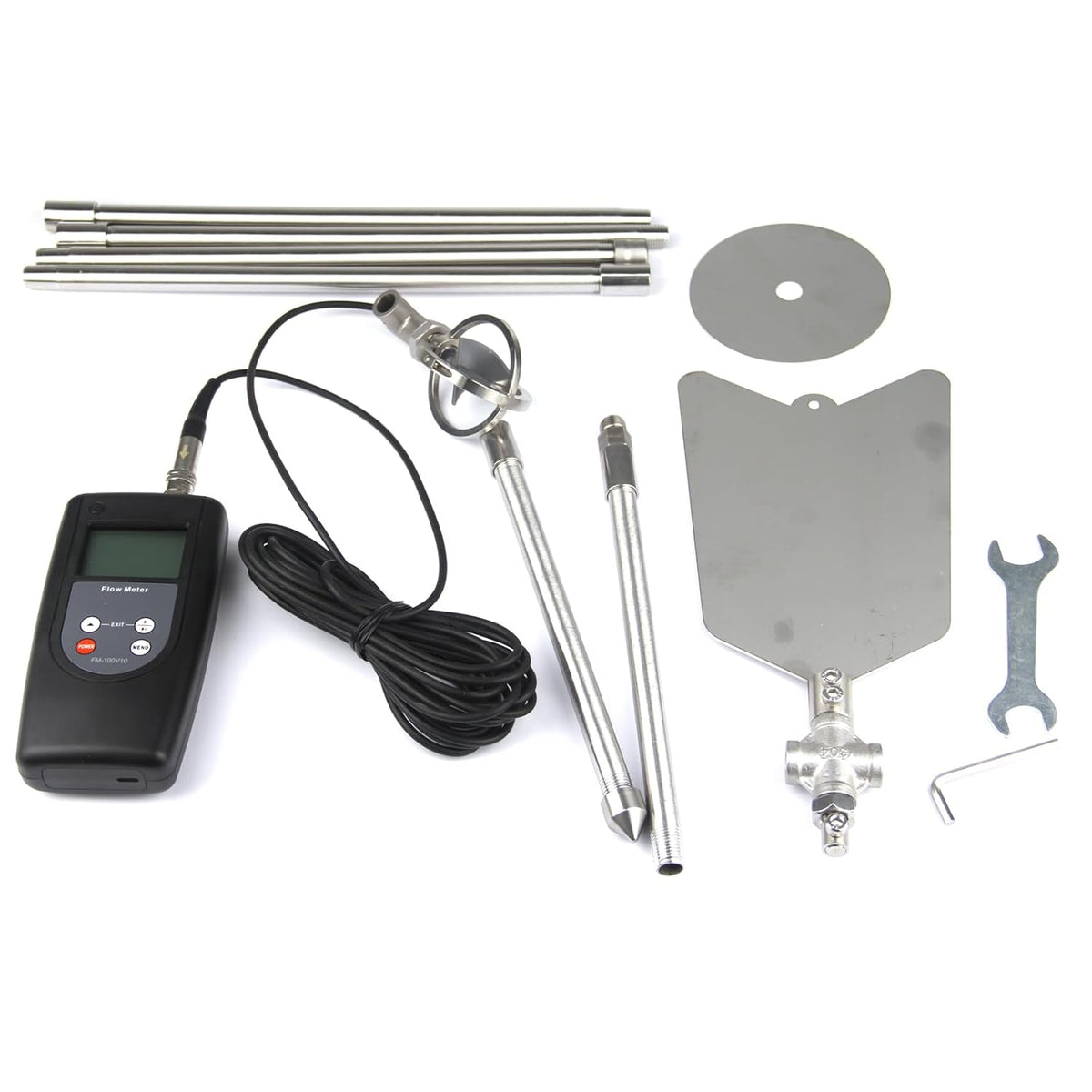 Portable Open Channel Flow Meter | Water Velocity Tester Gauge with 0 ...