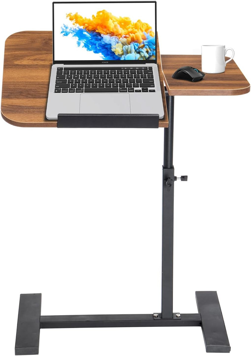 Adjustable Overbed Table with Wheels & Tilting Split Top – Rolling Lap ...