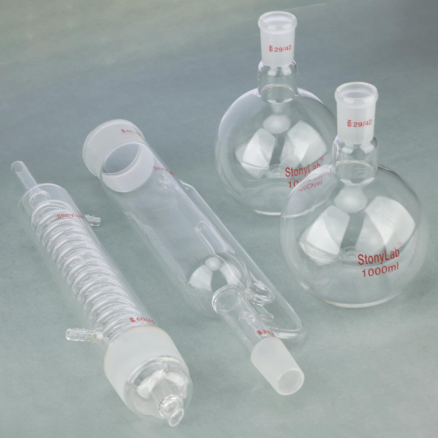 Soxhlet Extraction Kit – Borosilicate Glass 60/45 Extractor + Graham C ...