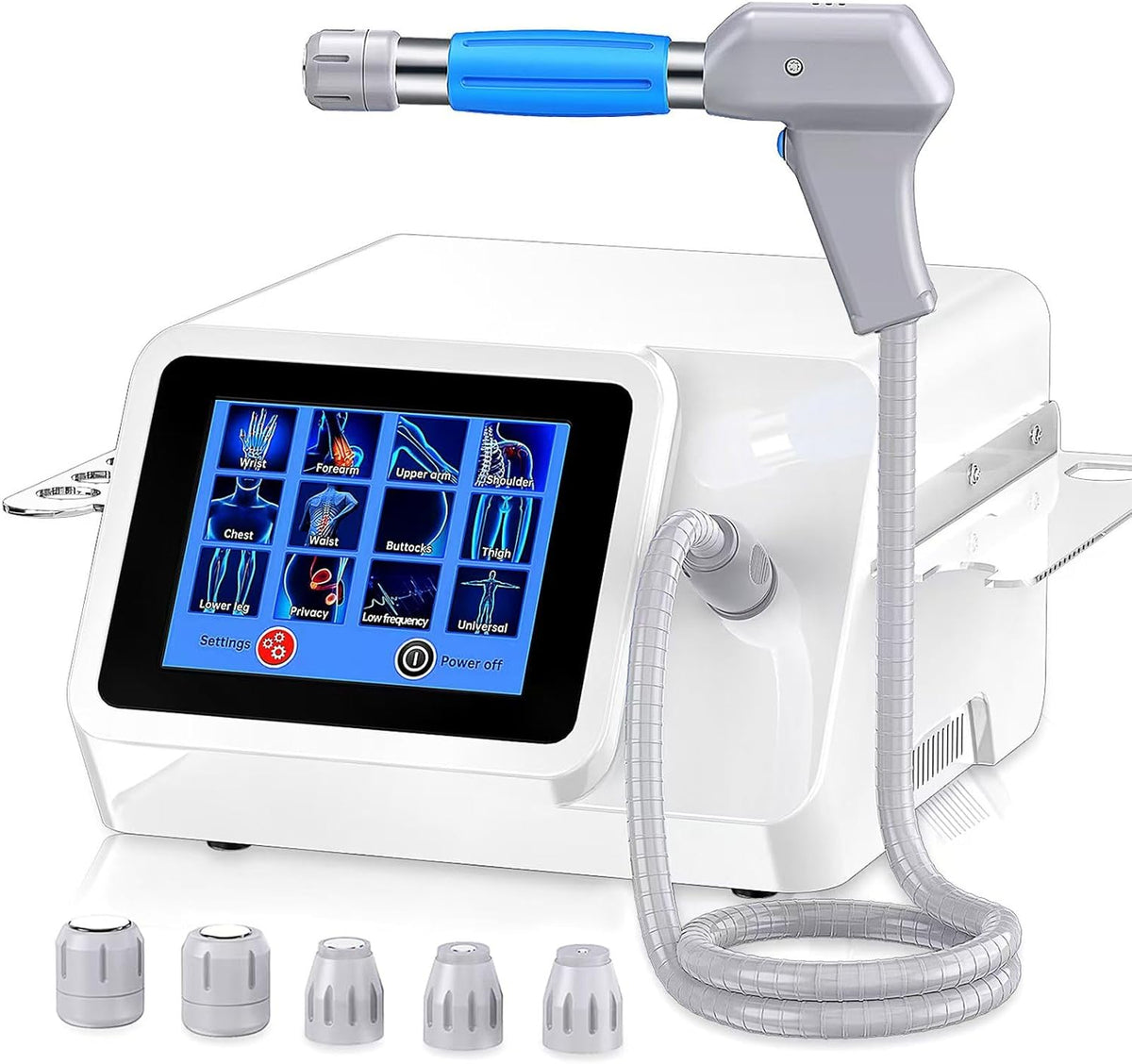 Shockwave Therapy Machine for Muscle & Joint Pain Relief – Full Metal ...