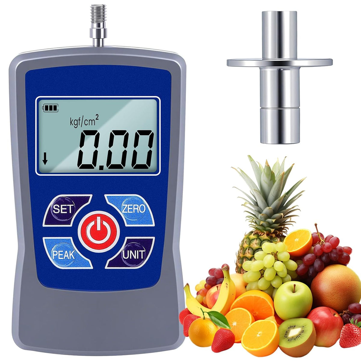 Digital Fruit Penetrometer | Handheld Hardness Tester with Pressure Fo ...