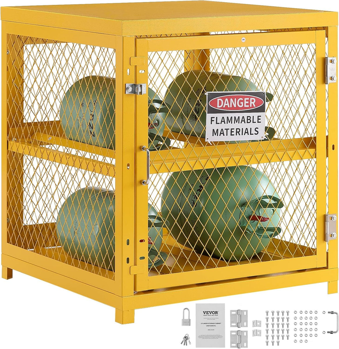 Horizontal Cylinder Storage Cabinet - 4 Cylinder Capacity Propane Stor ...