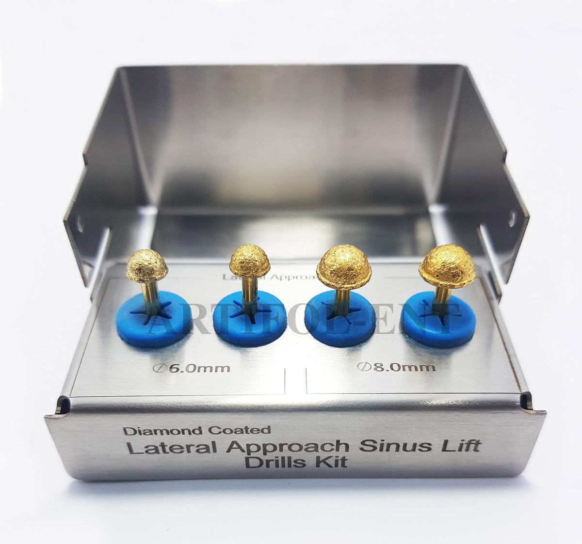 4-Piece Dental Implant Lateral Approach Sinus Lift Drill Kit – Meubon