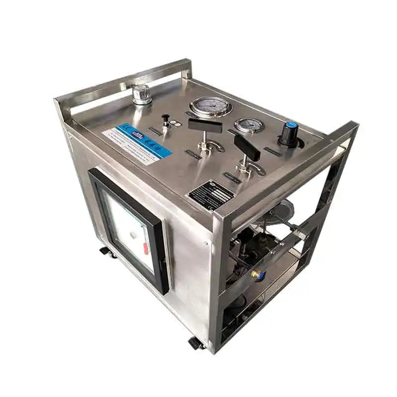 High-Pressure Air-Driven Liquid Booster System for Hydraulic Burst Tes ...