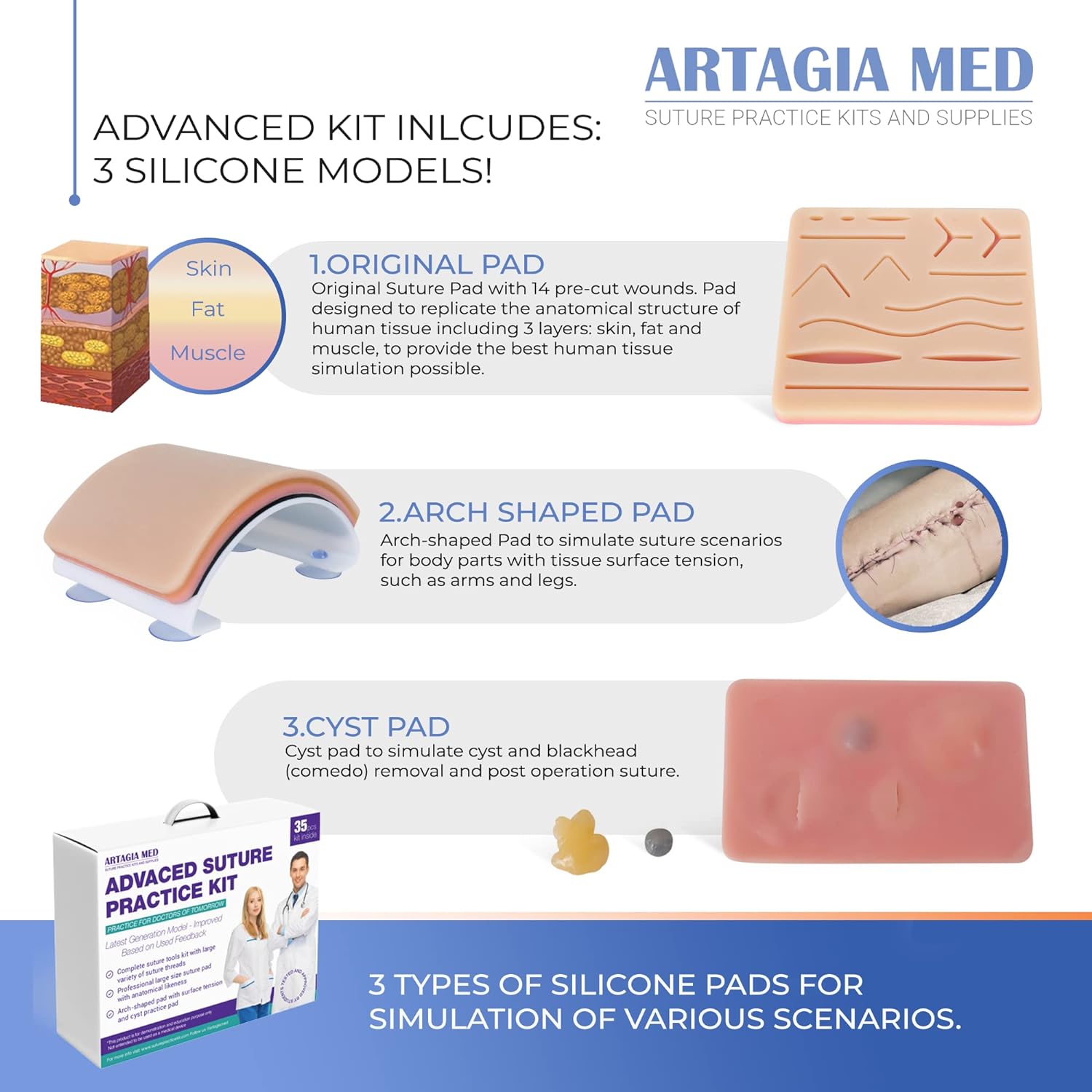 Advanced Practice Kit for Medical Students I Including: Tool Kit with ...