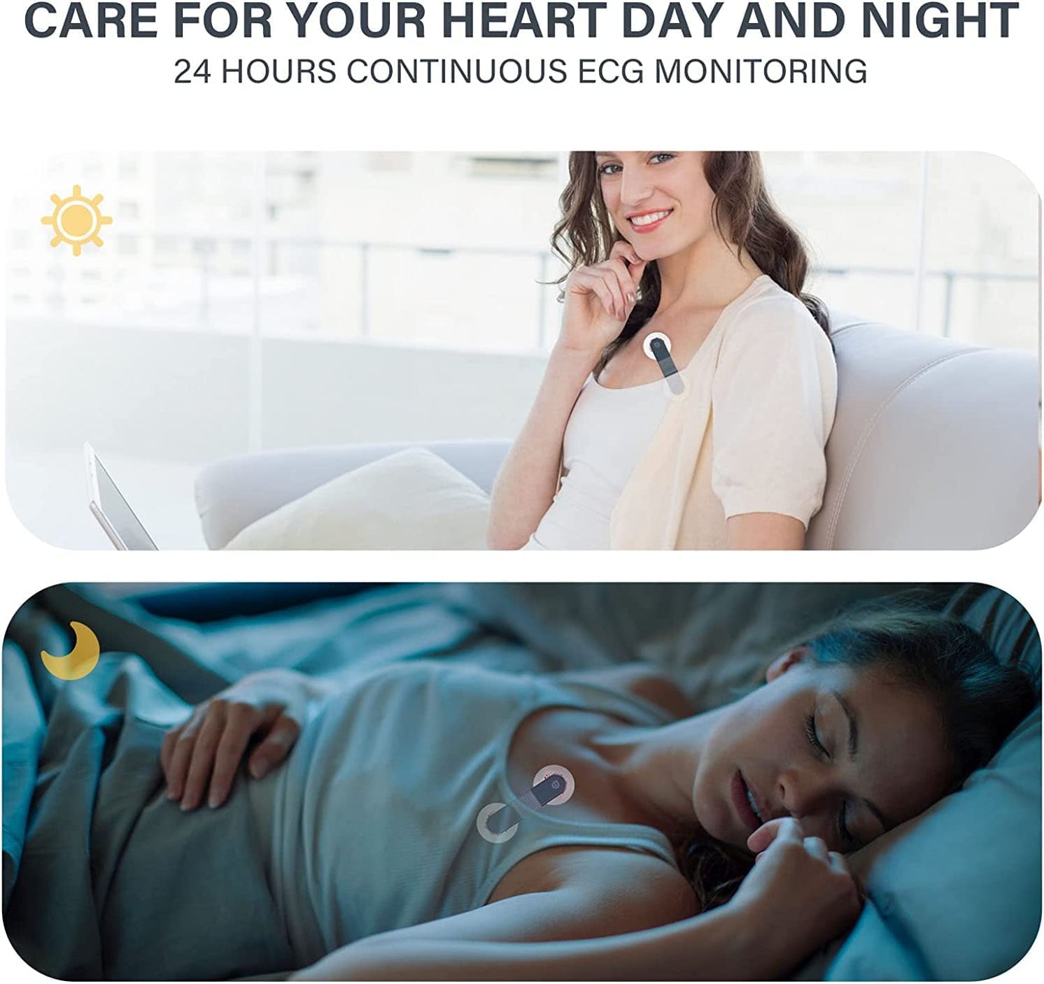 AI ECG Monitor I Holter Monitor 24 Hours | Wireless EKG Monitoring Dev ...