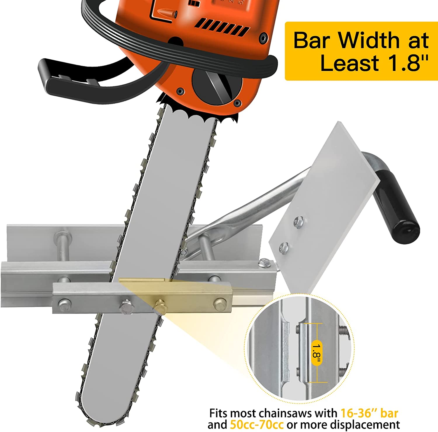 Chainsaw Edging Mill I Mini Mill with 20ft Rails I For Precision Cutti ...