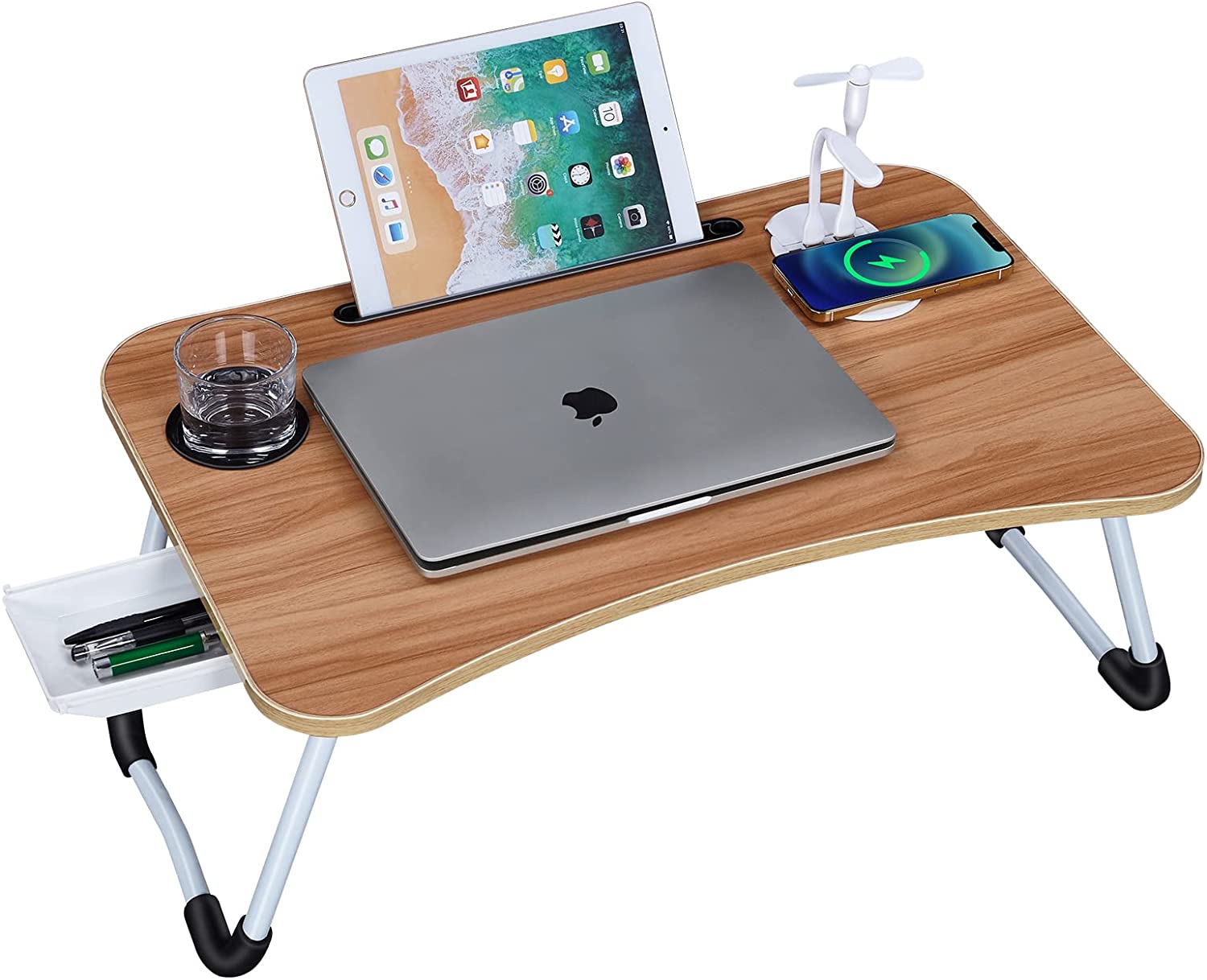 Lap Desk Laptop Bed Desk Portable Foldable Bed Table Tray Laptop Stand ...