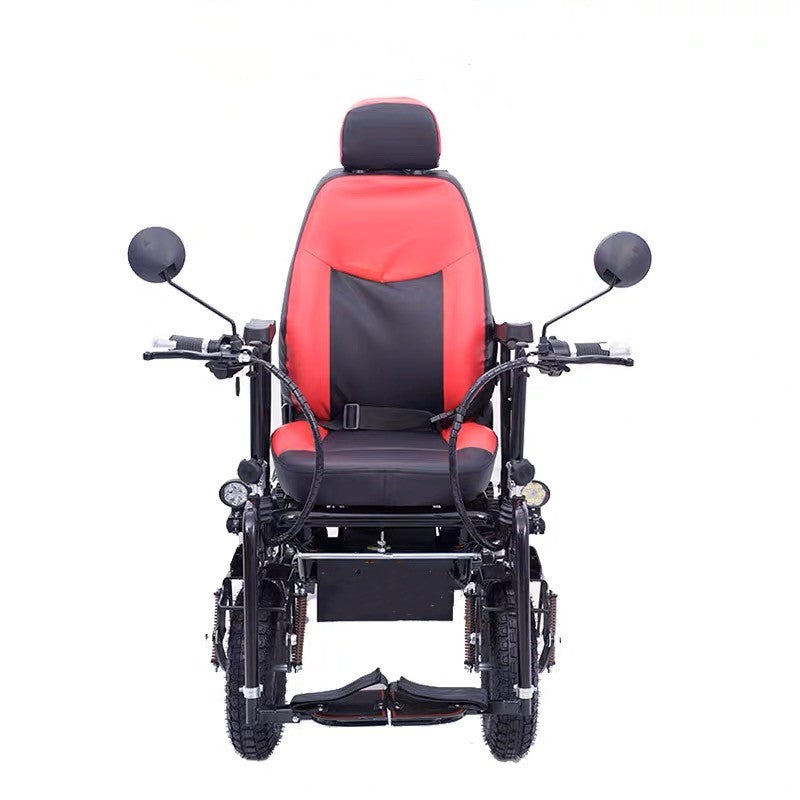 Meubon All Terrain Electric Wheelchairs With Fat Knobby Tires I Off Ro