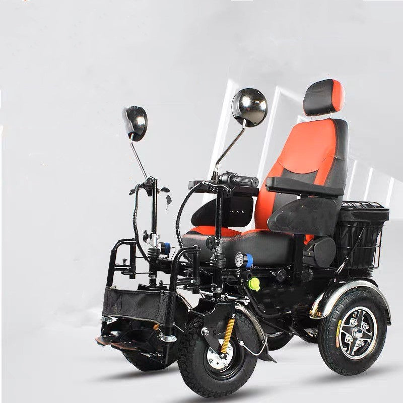 Meubon All Terrain Electric Wheelchairs With Fat Knobby Tires I Off Ro