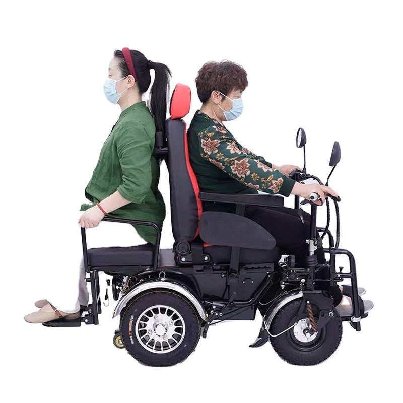 Meubon All Terrain Electric Wheelchairs With Fat Knobby Tires I Off Ro