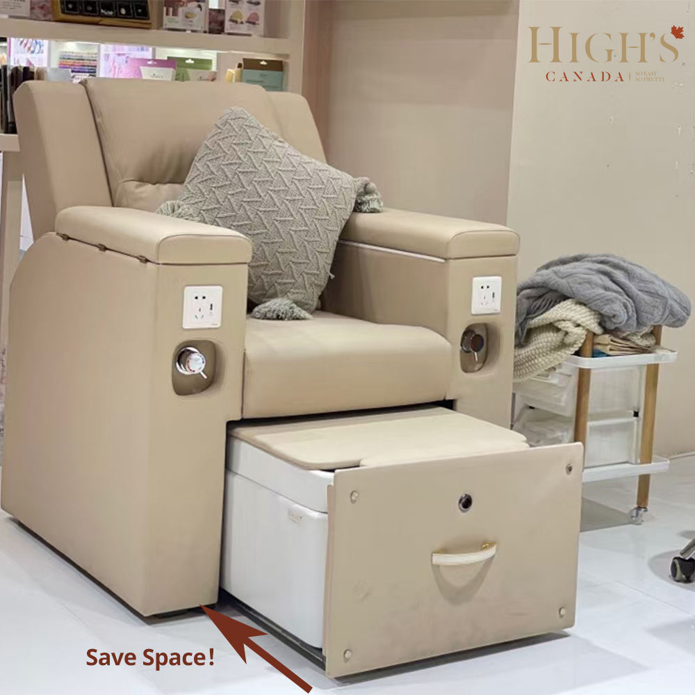 Pedicure Foot Spa Chair I Salon Chair with Tub Drawer I Beauty Nail Sa ...