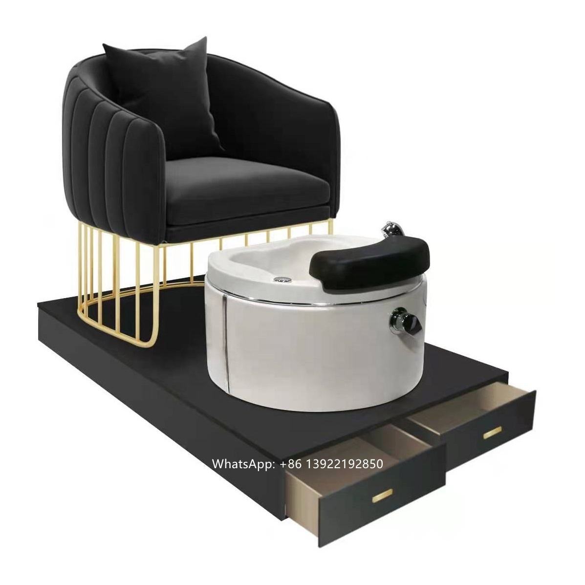 Pedicure Spa Chair I Foot Spa Massage Bowl Throne Chair I Wooden – Meubon