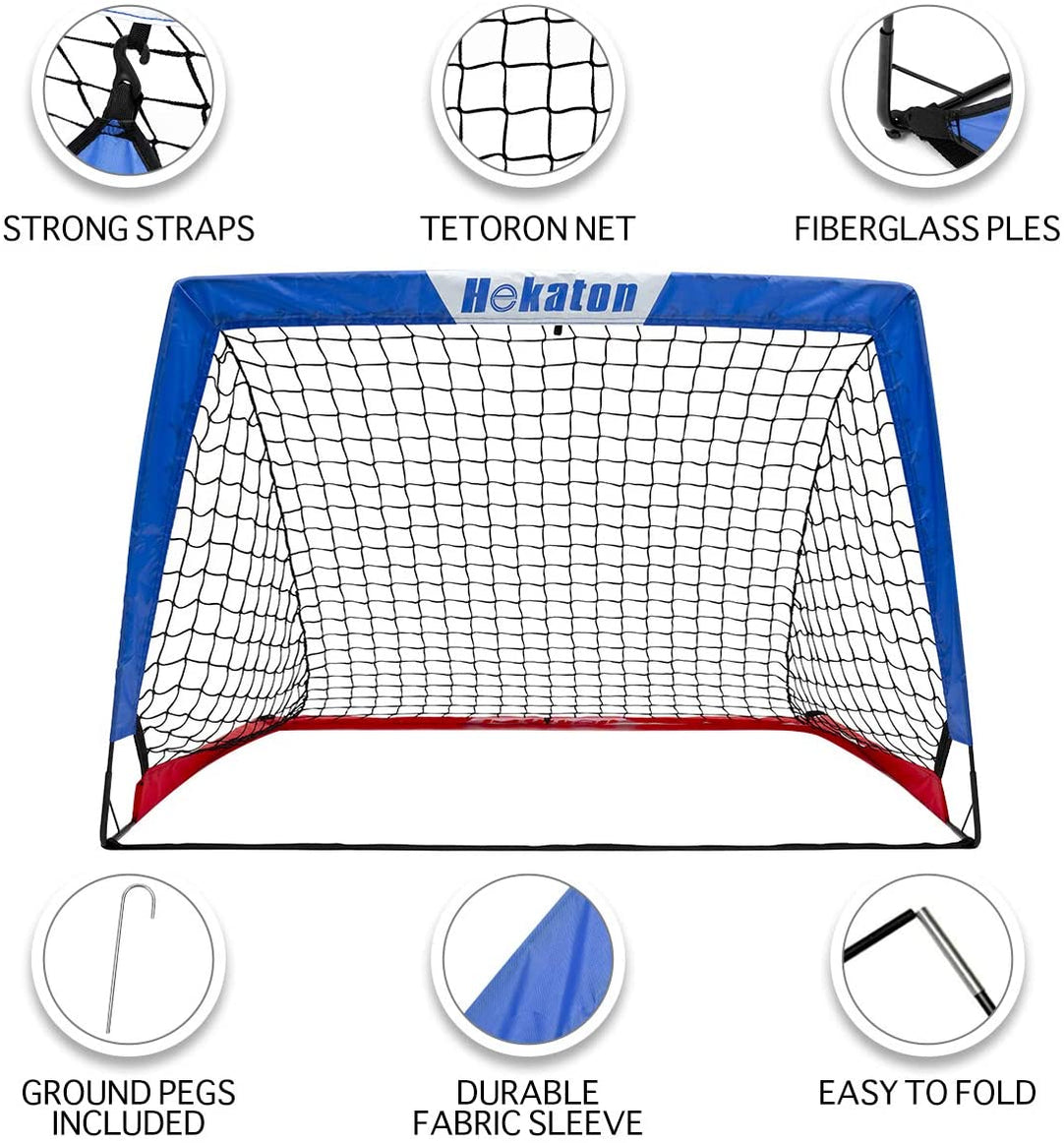 Portable Soccer Goal, Pop-up Soccer Nets for Backyard Training Goals f ...