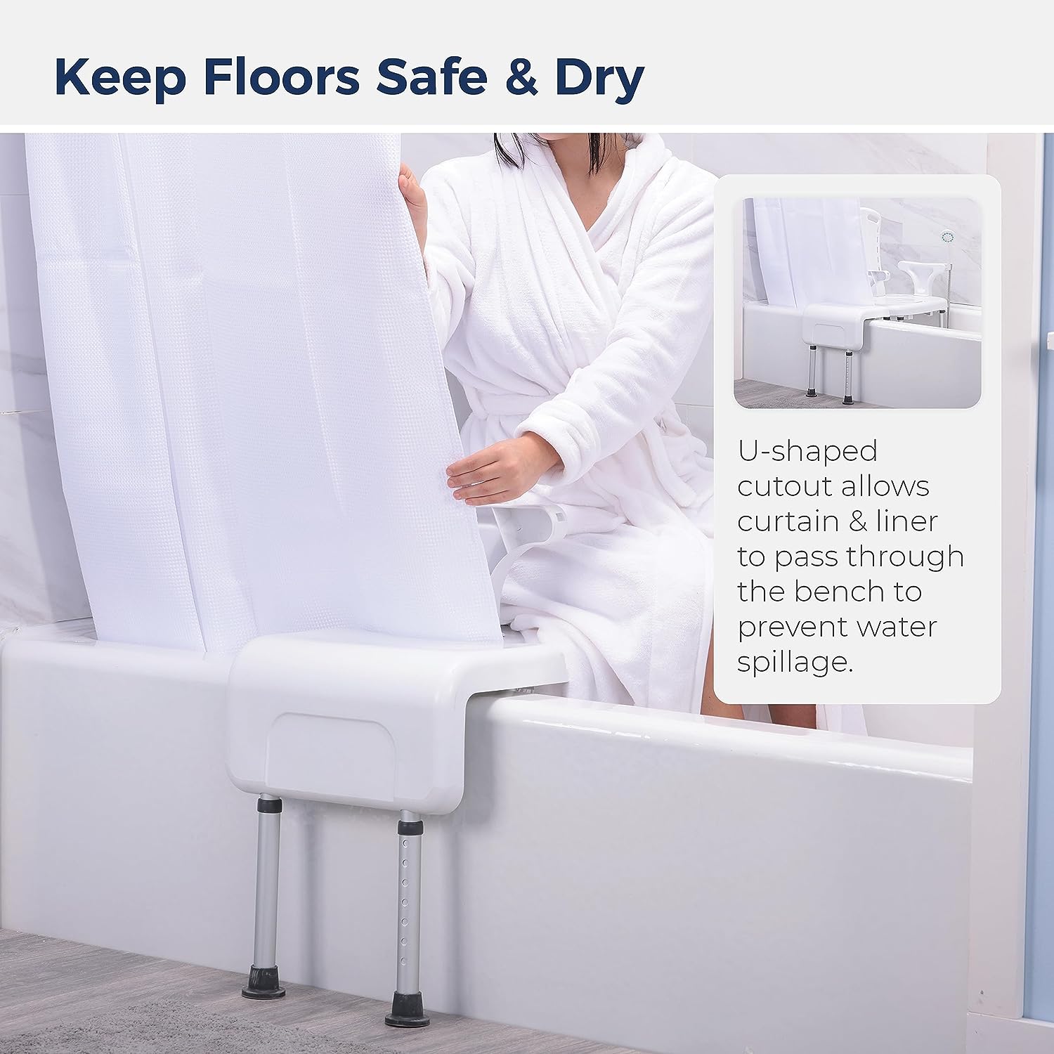 Premium Shower Chair I Bathing System with Bidet I Tub Chair with Cuto ...