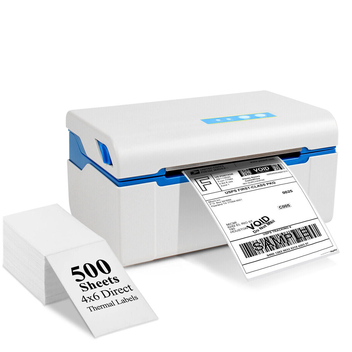 Efficient Shipping Label Printer I Direct Thermal Barcode Printer with ...